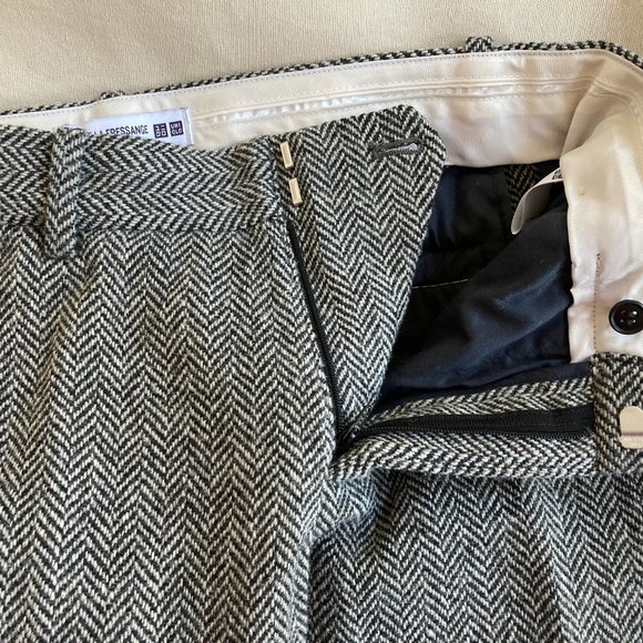 Uniqlo | Jackets & Coats | New Uniqlo X Ines De La Fressange Wool Tweed Grey Suit With Pant ...
